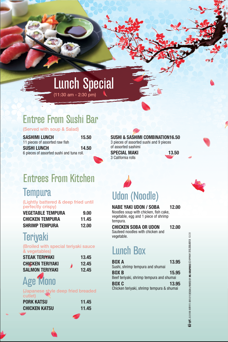 Ikko - Sushi Menu